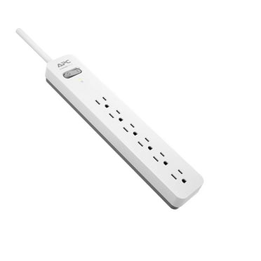 APC 6-Outlet Surge Protector 1080 Joules with USB Charging Ports ...