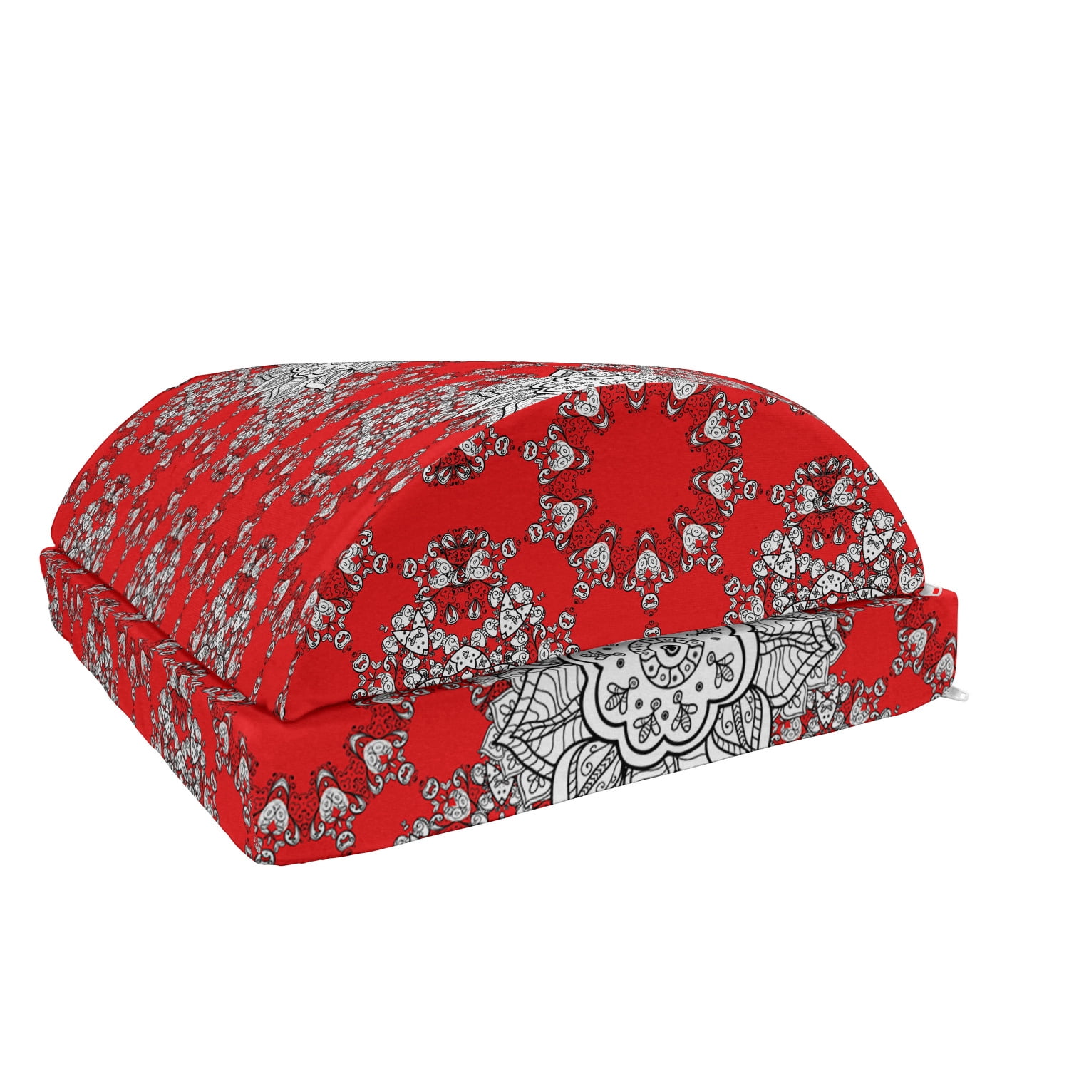 Mandala Foot Rest, Design Pattern Doodles Mandala Style Flowers ...