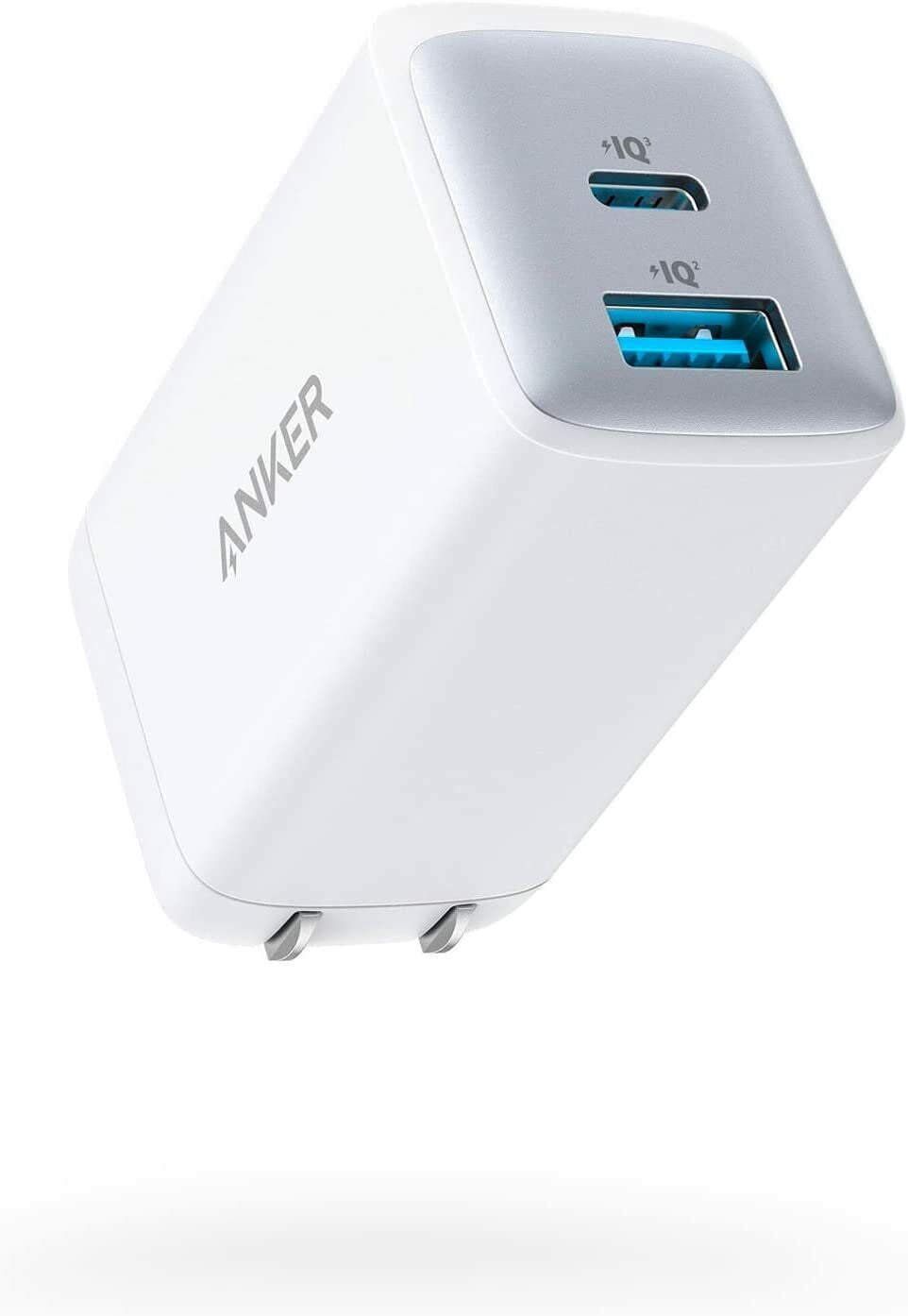 Buy Anker 65W USB C Charger Dual Ports Foldable Travel Wall Adapter GaN ...