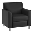 Flash Furniture Black LeatherSoft Chair with Clean Line-Stitched Frame ...
