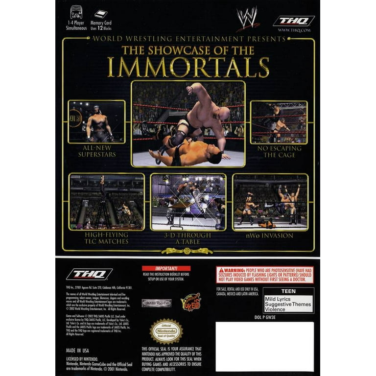 Nintendo Gamecube Wwe Games
