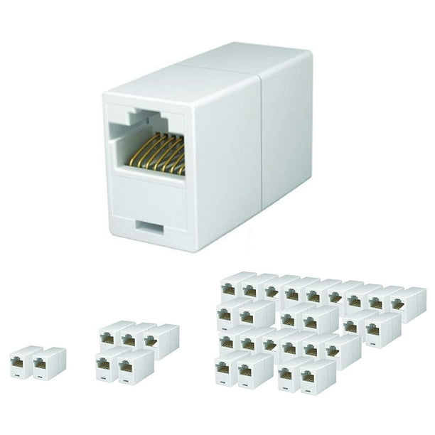 iMBAPrice RJ45 Coupler - (Pack of 2) Cat5e Ethernet Cable Extender ...