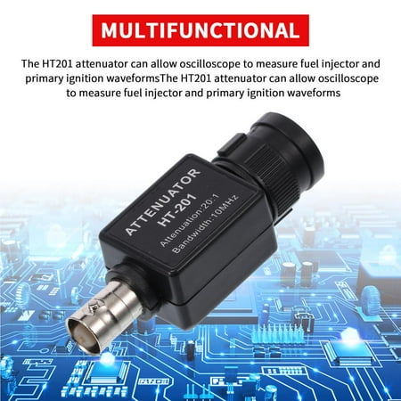 HT201 Passive Attenuator 20:1 10MHz Bandwidth Signal Attenuation Overload Protection High ...