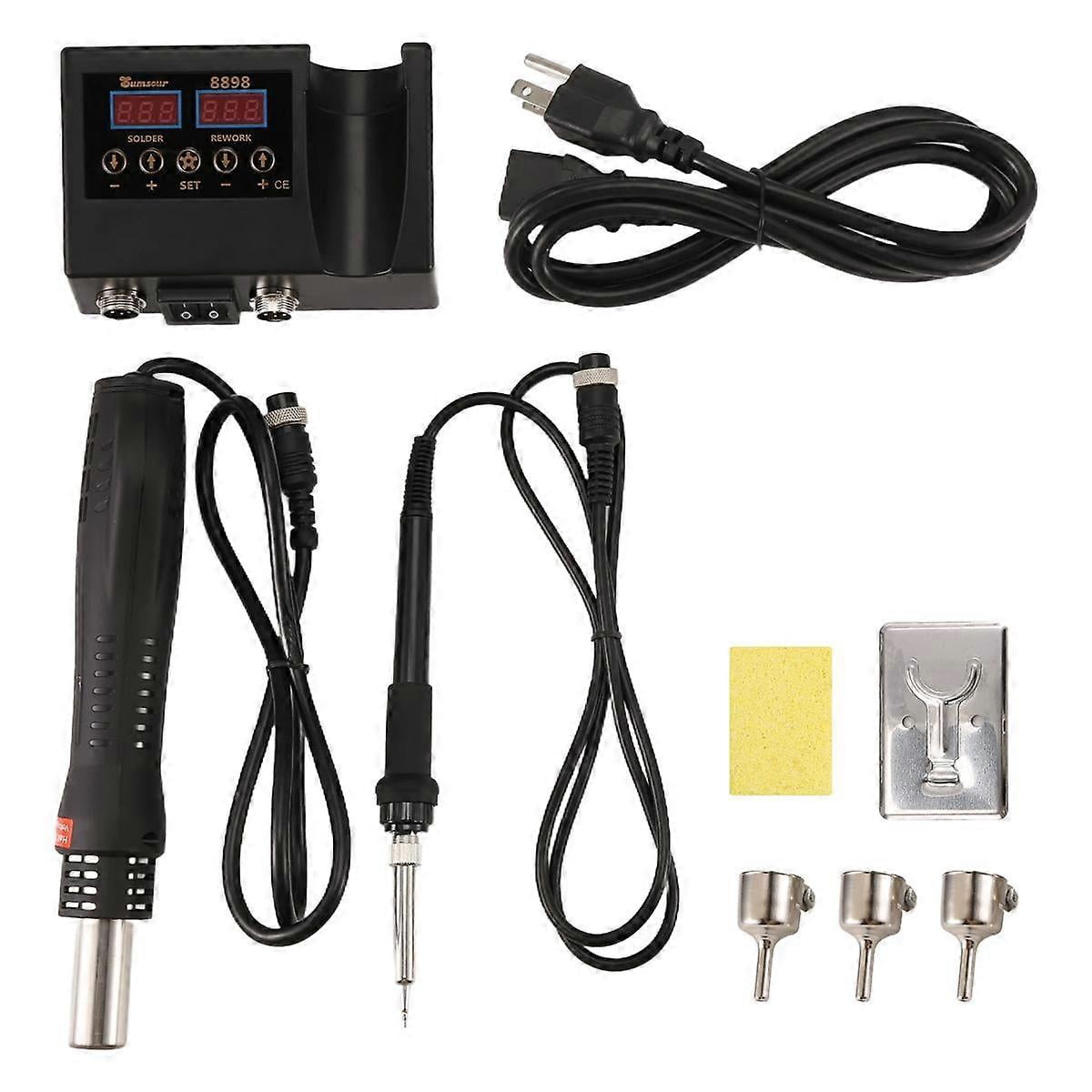 2In1 Soldering Station 8898 Digital Display Welding Rework Station ...