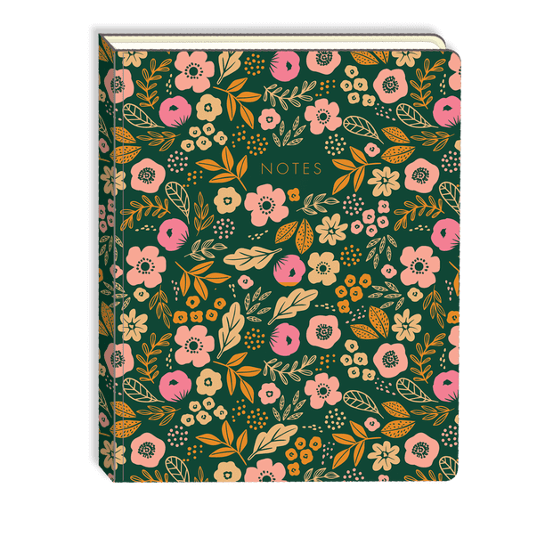 Class Act Stationery Floral Book Bound Paper 10"x8" Journal, 100 CR ...