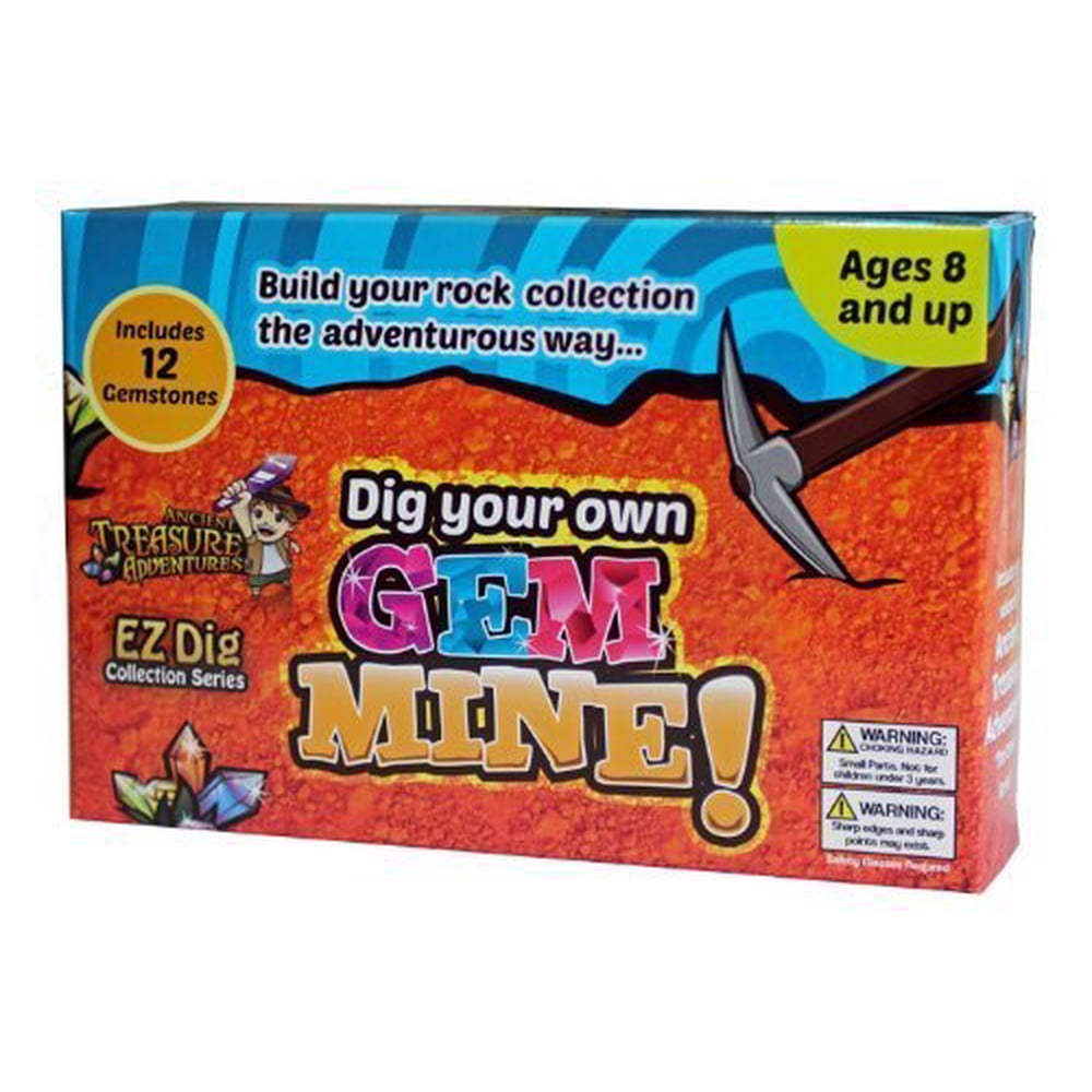 Dig Your Own Gem Mine 12 Natural Gemstones to Discover - Walmart.com ...