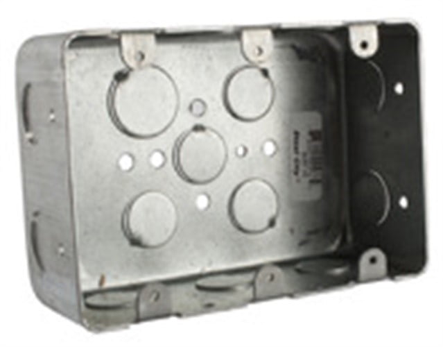 Steel City 44.3 cu in Rectangle Steel 3 gang Electrical Box Silver ...