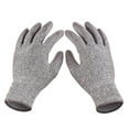 1 Pair Grey Cut Resistant Fishing Gloves Breathable Anti Cut Gloves ...