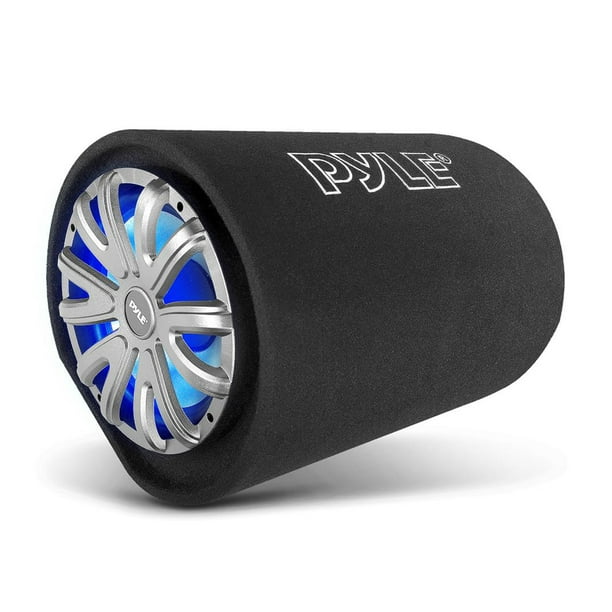 Pyle 12-Inch 600W Enclosed Carpeted Car Audio Subwoofer Tube Speaker ...