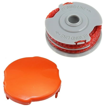 MYG Double Autofeed Spool and Line and Spool Cap Cover for Flymo ...