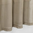 Set of 2 Tier Panels Faux Linen Curtain Privacy Protection Window ...