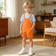 Boy Pants Boys Overalls Shorts Solid for Dance Performance Kindergarten ...