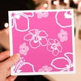 3drose, Pink and White Hawaiian Island Pattern of Hibiscus Flowers., 6 ...