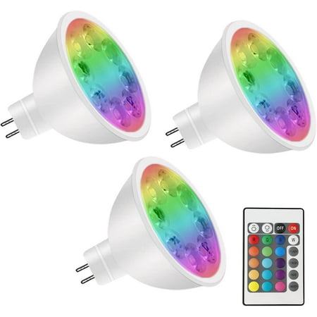 XBRW MR16 Color Changing LED Bulbs, MR16 LED Bulbs 4W 12V GU5.3 Bi-Pin ...