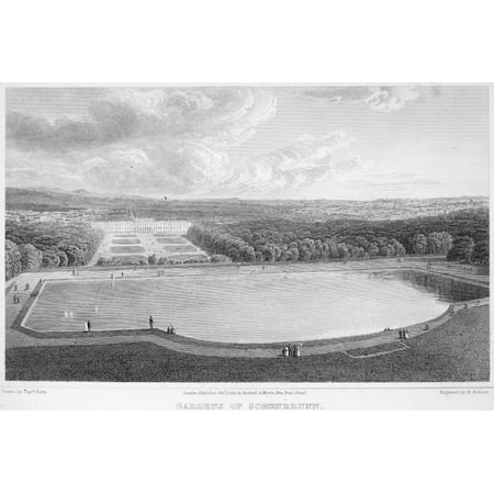 Vienna: Schoenbrunn, 1823. /Nthe Gardens Of Schoenbrunn Palace, Vienna ...