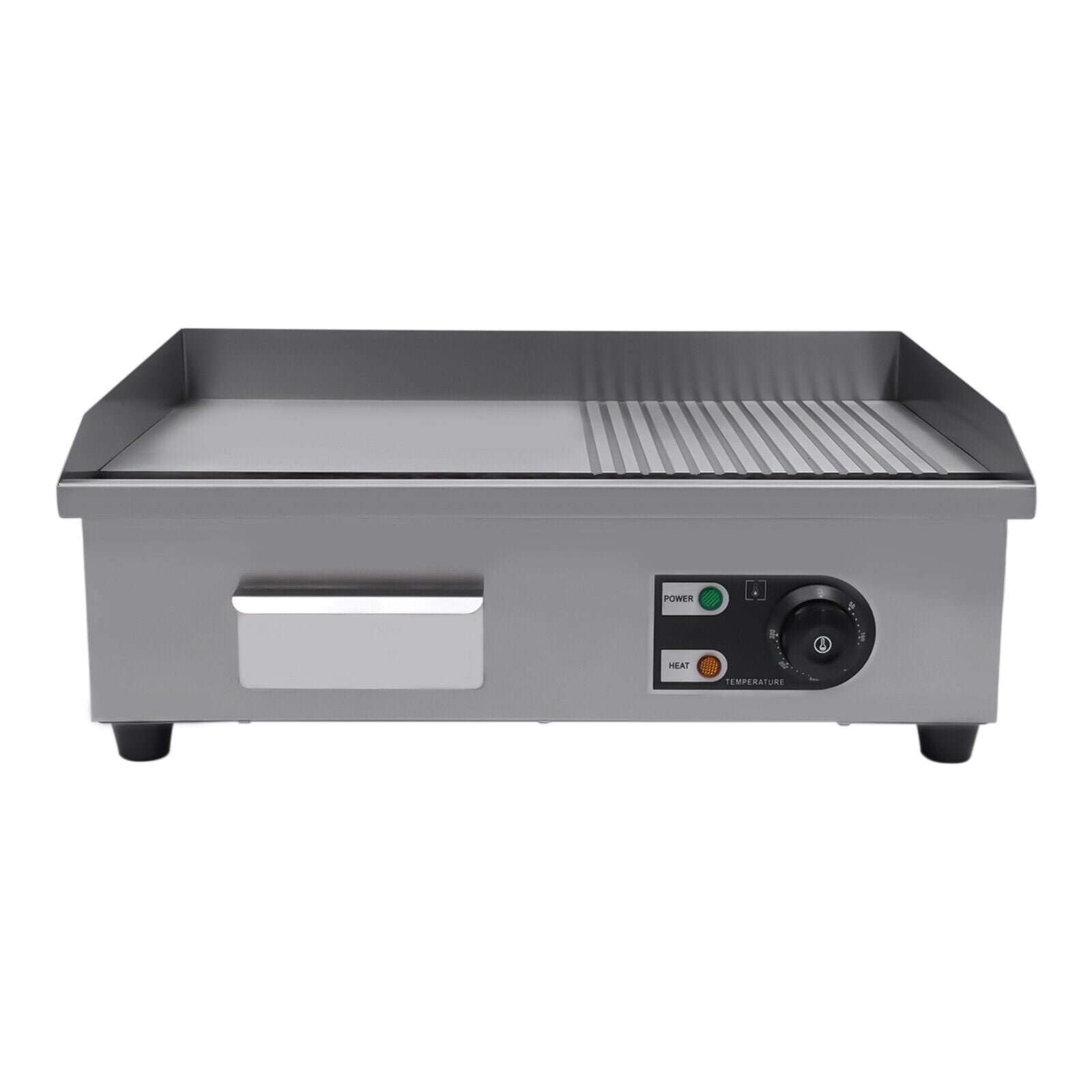 22" Commercial Electric Griddle Flat Top Grill Hot Plate BBQ Countertop ...