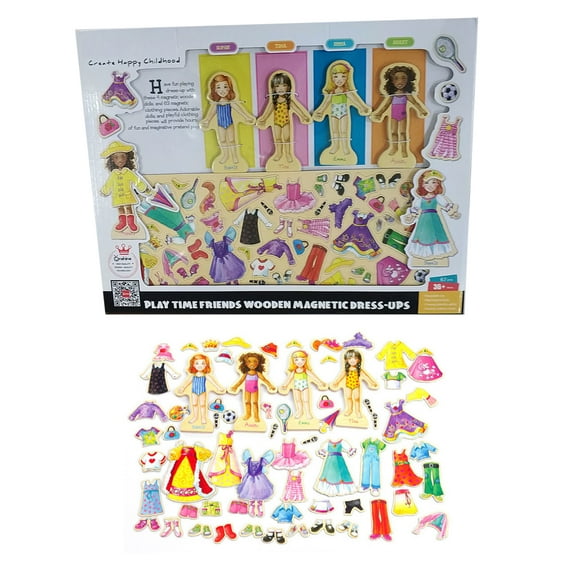 Dress Up Doll Magnets