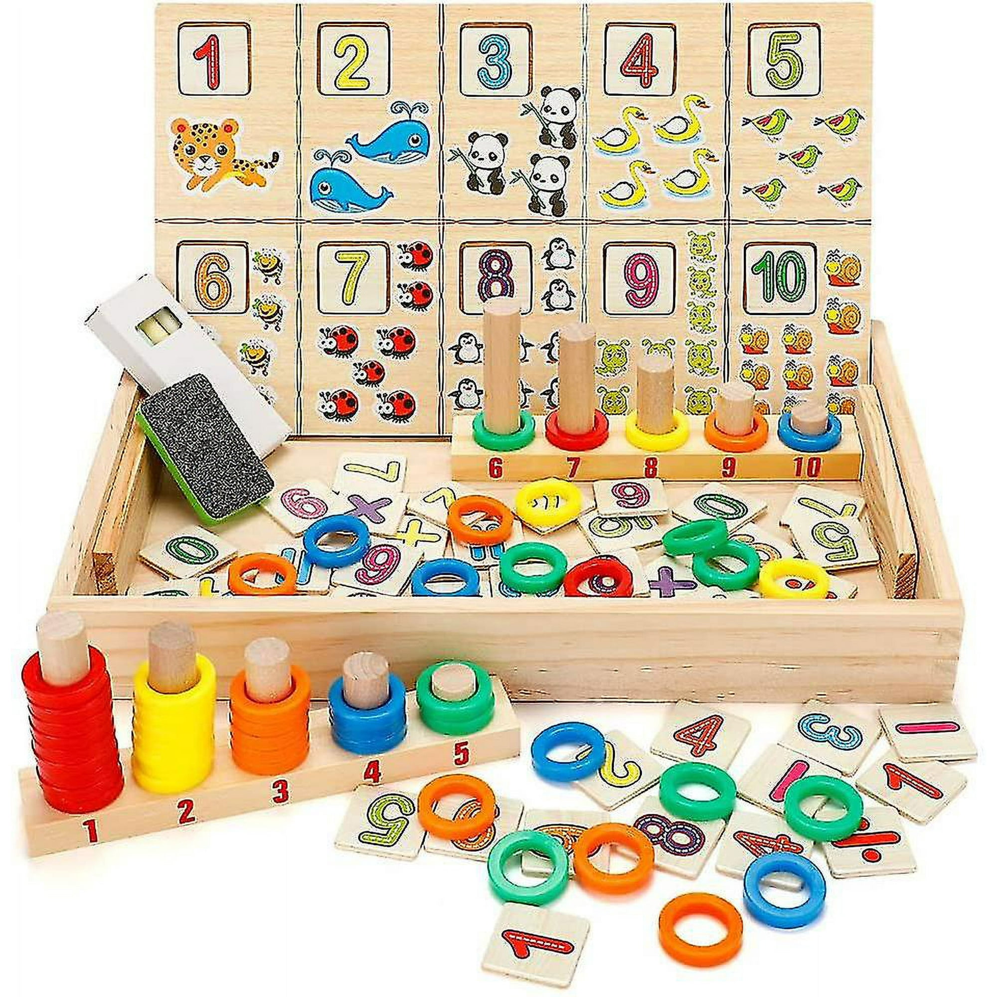 Click here for Zgxikj Math Wooden Toy Learning Box For Children 3... prices