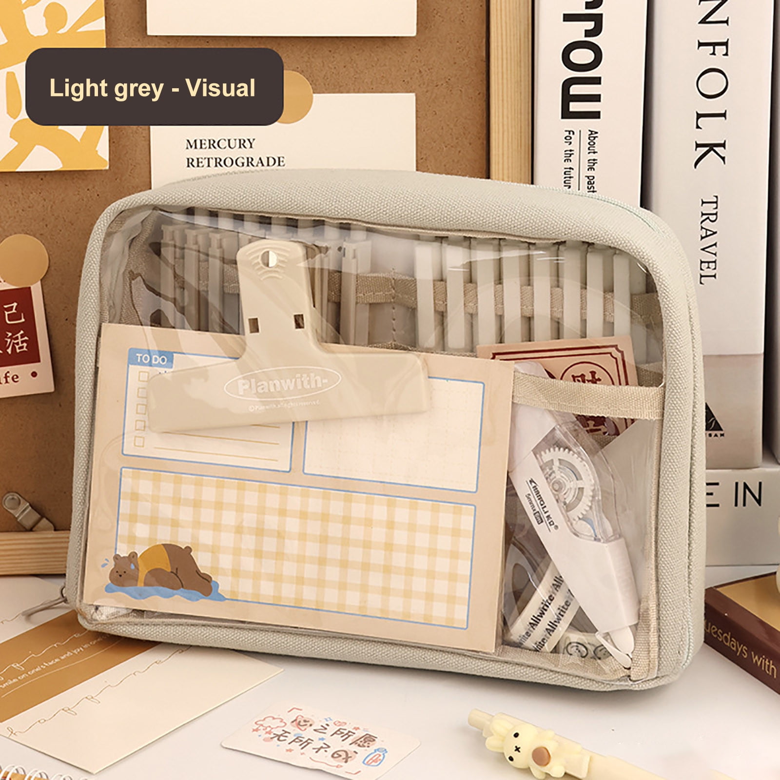 Click here for Wzzjkit Clear Pencil Pouch School Supplies Large C... prices