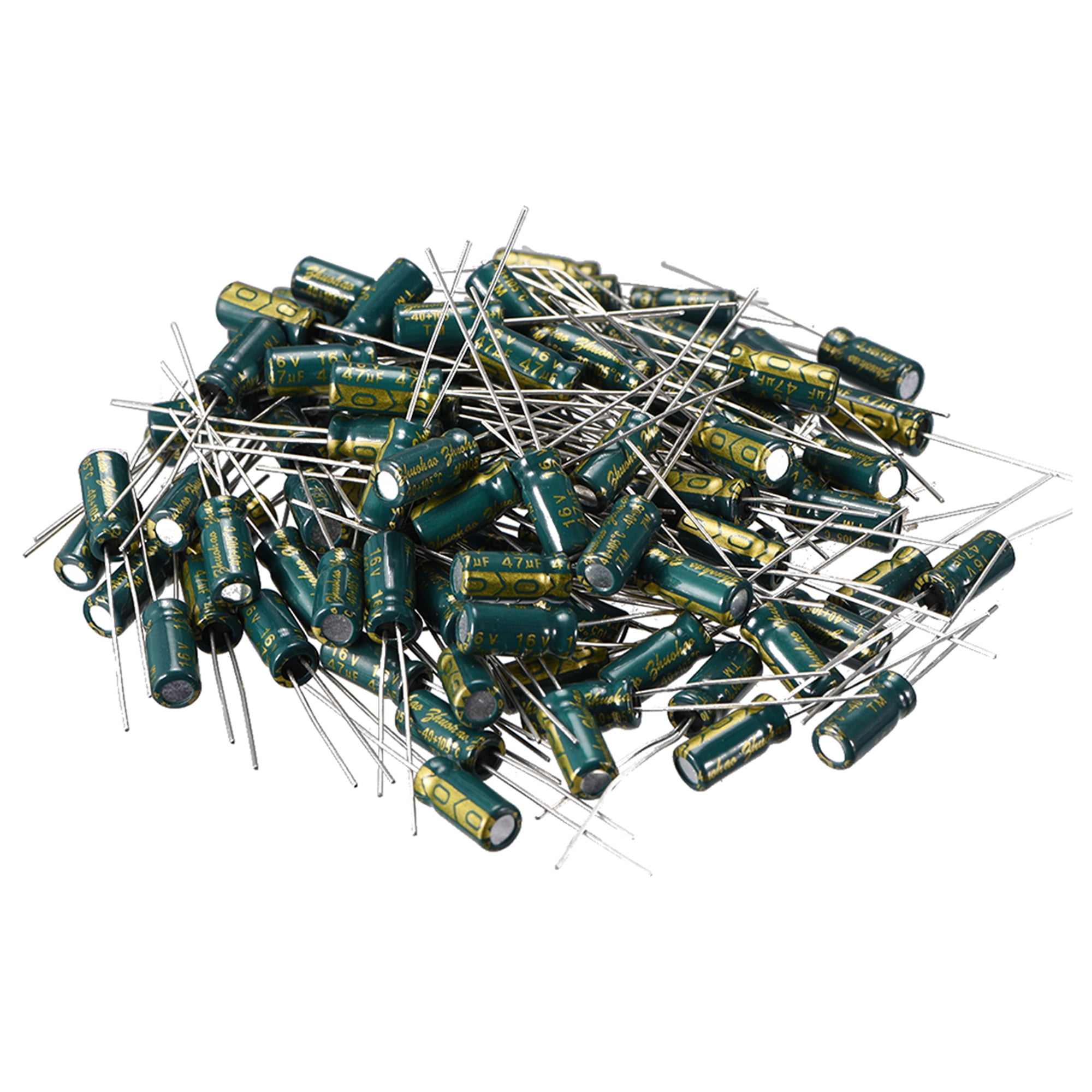 Aluminum Radial Electrolytic Capacitor 47uF 16V Life 5 x 11 mm 100 pcs ...
