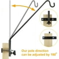 SNYNUX 2 Packs Heavy Duty Adjustable Bird Feeder Hook, Mounted ...