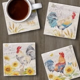 Thirstystone "Good Morning Sunshine" 4-Pack Tumbled Tile Coasters ...