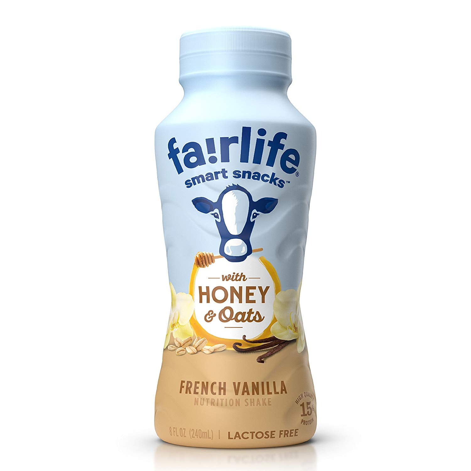 Fairlife Smart Snacks French Vanilla Nutrition Shake, with Honey & Oats ...