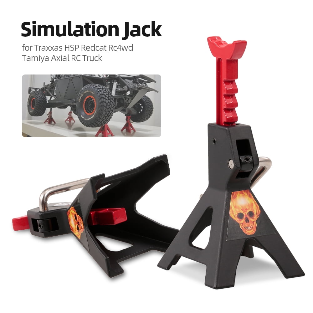 2pcs Simulation Metal 6 Ton Jack Stand Adjustable Height Decorate for ...