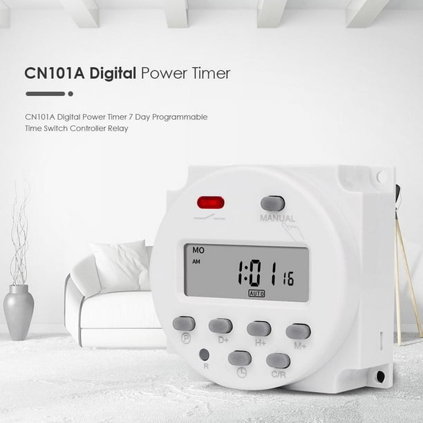 Peggybuy CN101A Digital Timer 7 Day Programmable Time Switch Controller Relay (220V) - Walmart.ca