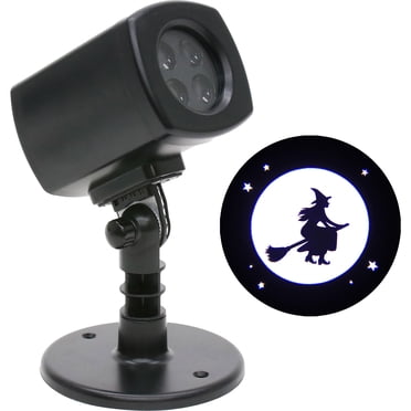 Gemmy Lightshow Projection Whirl-A-Motion Witch Halloween Decoration ...