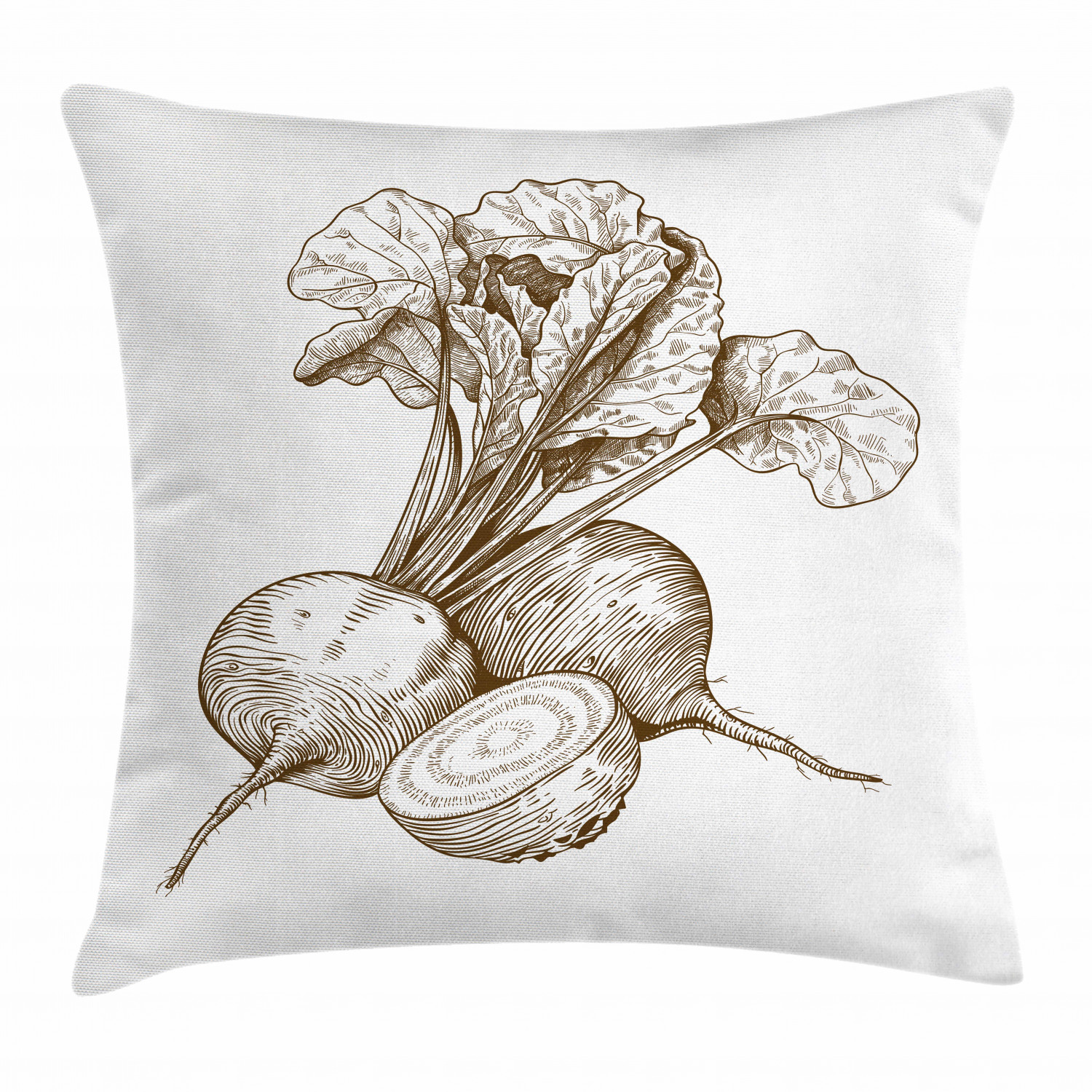 Vegetable Art Throw Pillow Cushion Cover, Beet Roots Gardening Farm ...