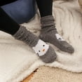 Super Soft Warm Cute Animal Non-Slip Fuzzy Crew Winter Home Socks ...