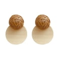 batmeuy 1 Pair Ear Studs Retro Rustic Simple Style Casual Artistic ...