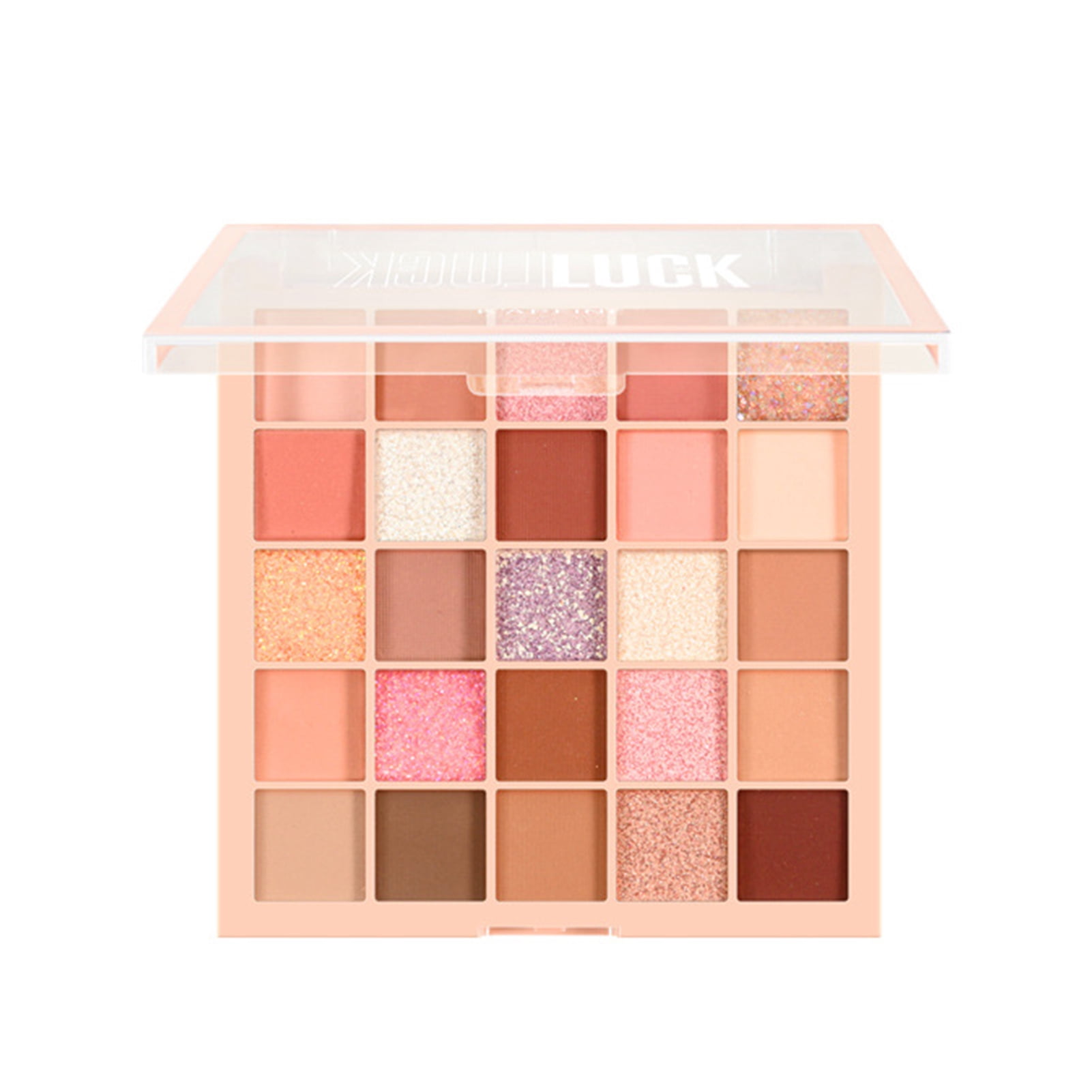 25 Colors Glitter Eye Shadow Palette Blendable Matte and Shimmer Colors ...