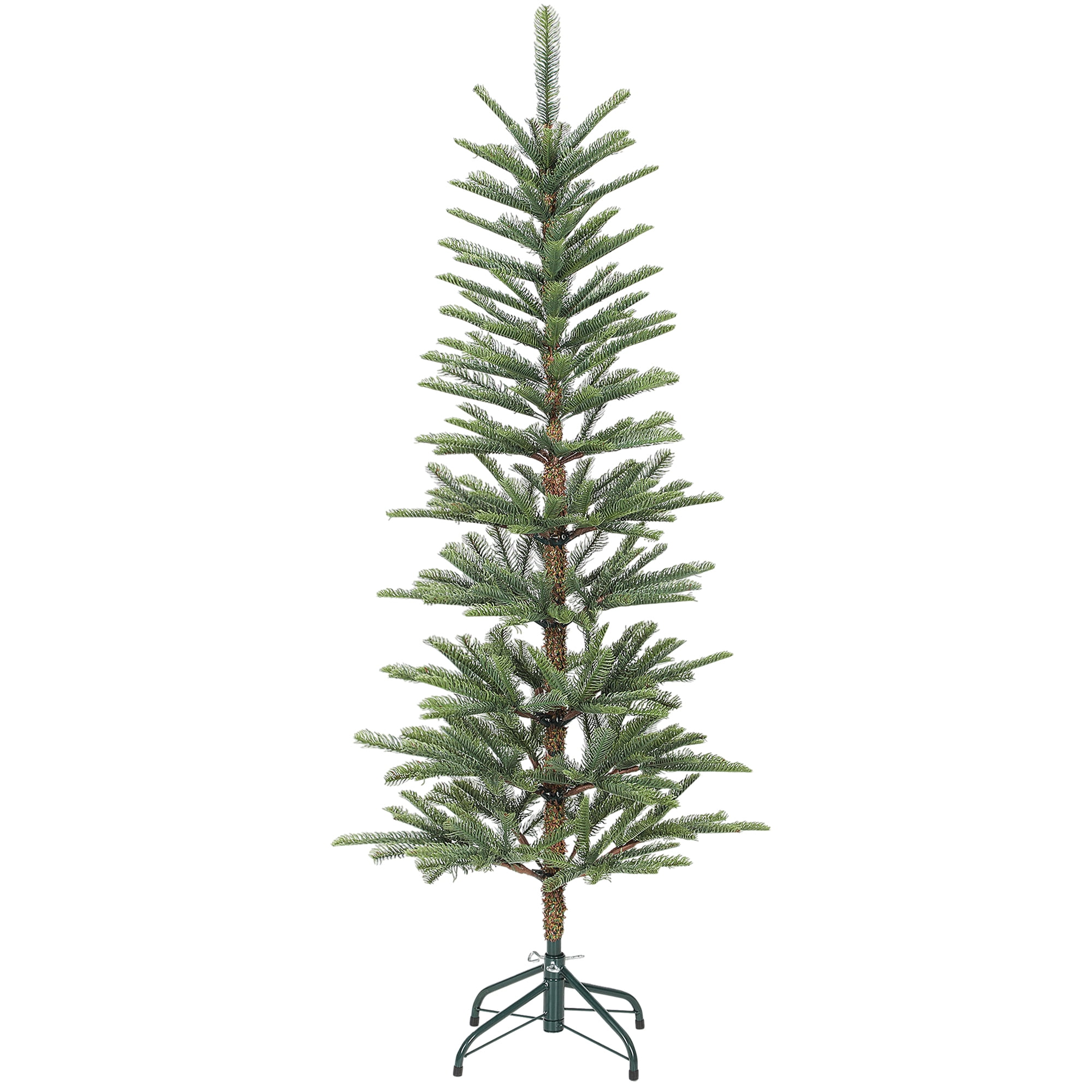 Click here for Homcom 5ft Fir Pencil Christmas Tree  Hinged Xmas... prices