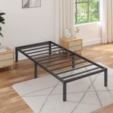 Tatago 16 inch Heavy Duty Twin Bed Frame with Storage, 3000 lbs Max ...
