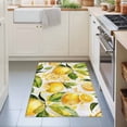 Area Rug 2x3ft Yellow Lemon Leaves Washable Area Rugs for Living Room ...