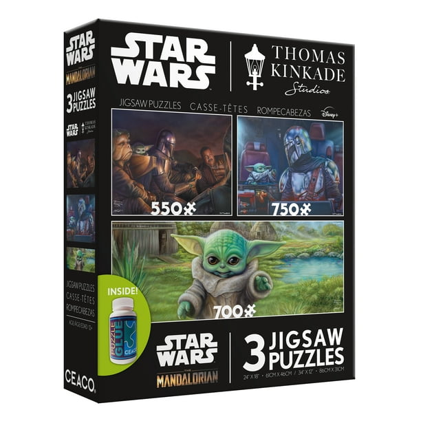 Ceaco - Star Wars - Mandalorian - Three Interlocking Jigsaw Puzzles ...