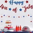 Patriotic Letter Banner 118.1in, Glossy Paper Hanging Sign, Durable ...