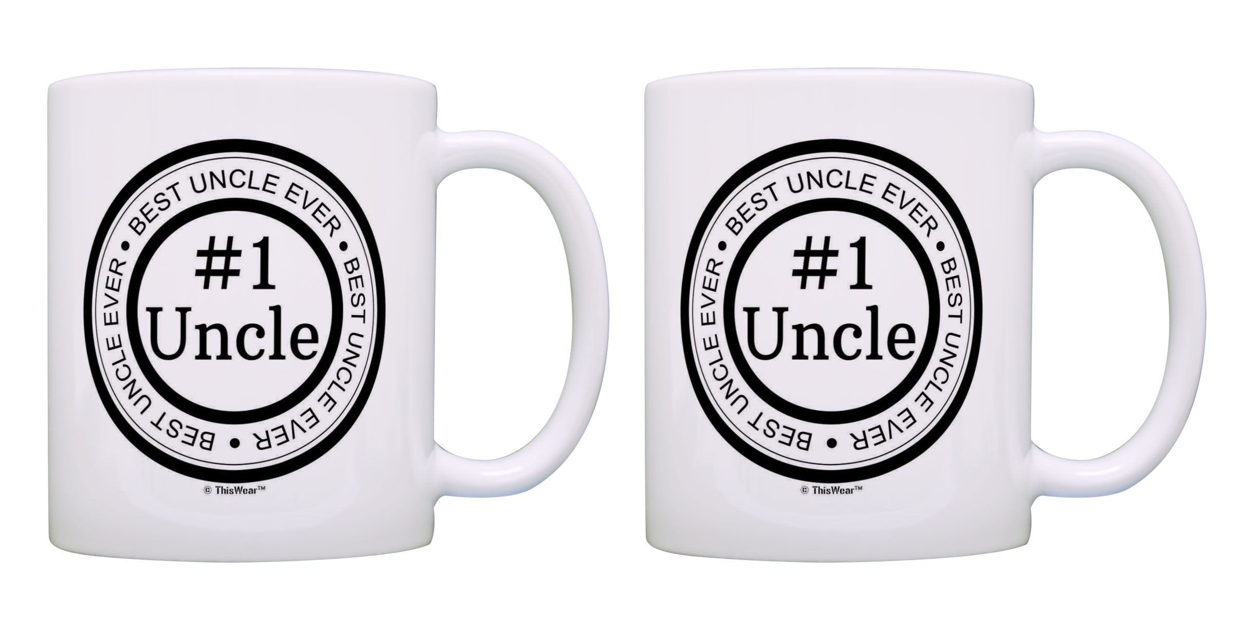 ThisWear Uncle Fathers Day Mug Best Uncle Ever #1 Uncle Coffee Cup 11 ...
