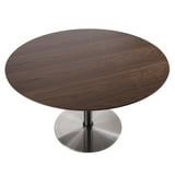 Dillon Mid-Century Modern Dining Table in Walnut and Stainless Steel by ...