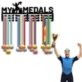 1 Set Fashion Iron Medal Hanger Holder Display Wall Rack 3-Line with ...