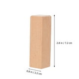12 Pcs Wood Blocks Seal Wooden Carving Unfinished Stamp - Walmart.com
