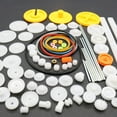 82Pcs Plastic Gear Kits Motor Gears Accessories Single Reduction Worm ...