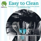 Mars Baby Flower Design Baby and Toddler Self-Feeding Training Utensils ...