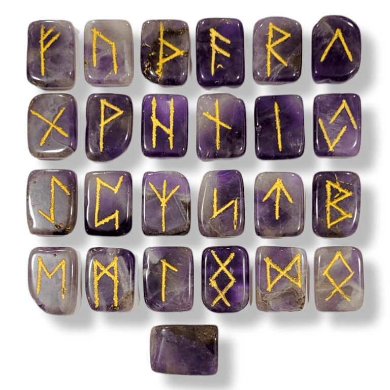 Elder Futhark Rune Stone Basic Guide Runic Alphabet Symbols Etsy