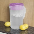Sterilite 1 Gal Twist & Pour Pitcher with Lid, BPA-Free Plastic, Violet ...