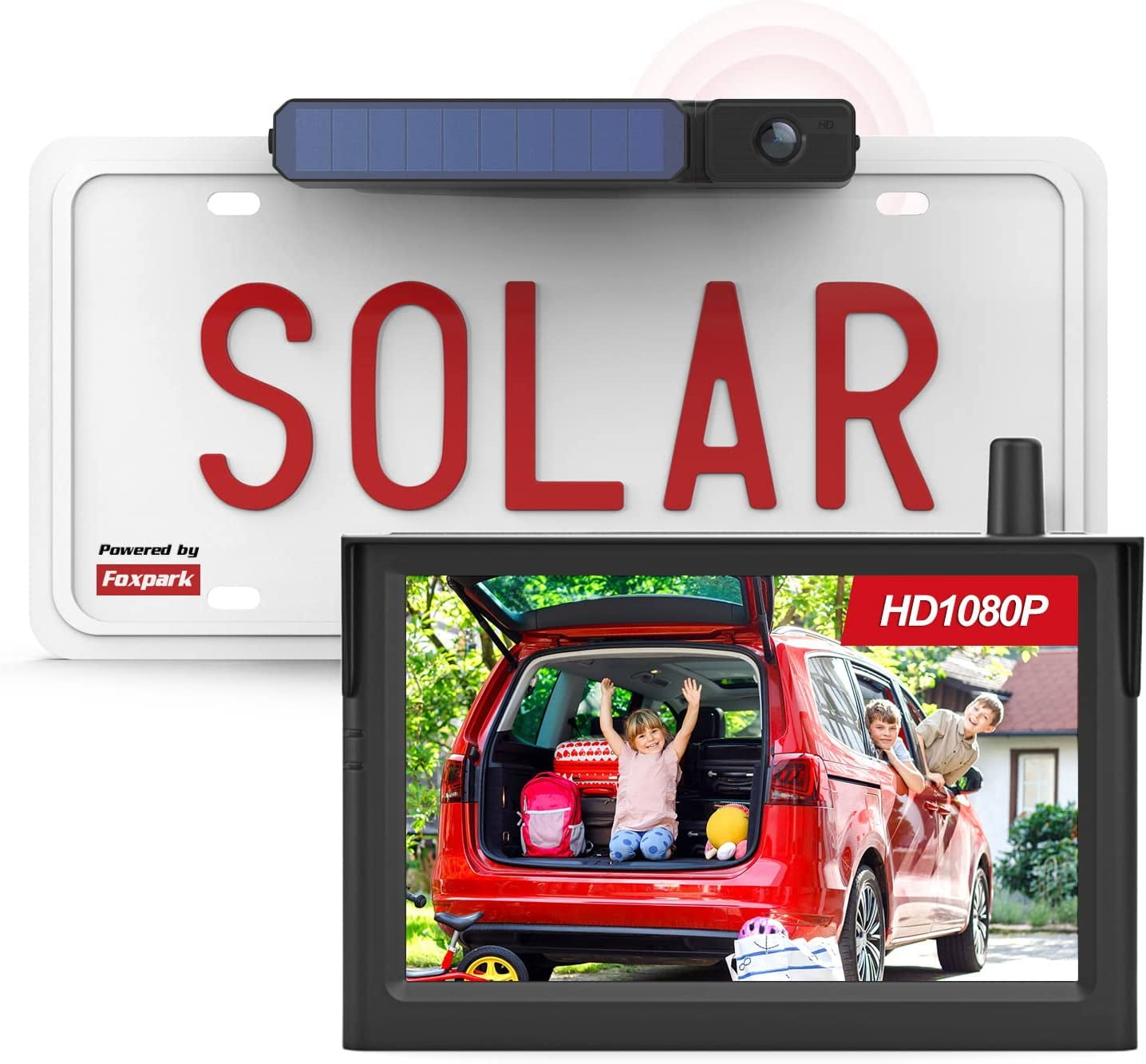 Foxpark Solar 3 1080P Wireless Backup Camera for Car/Truck , 3 Mins DIY ...
