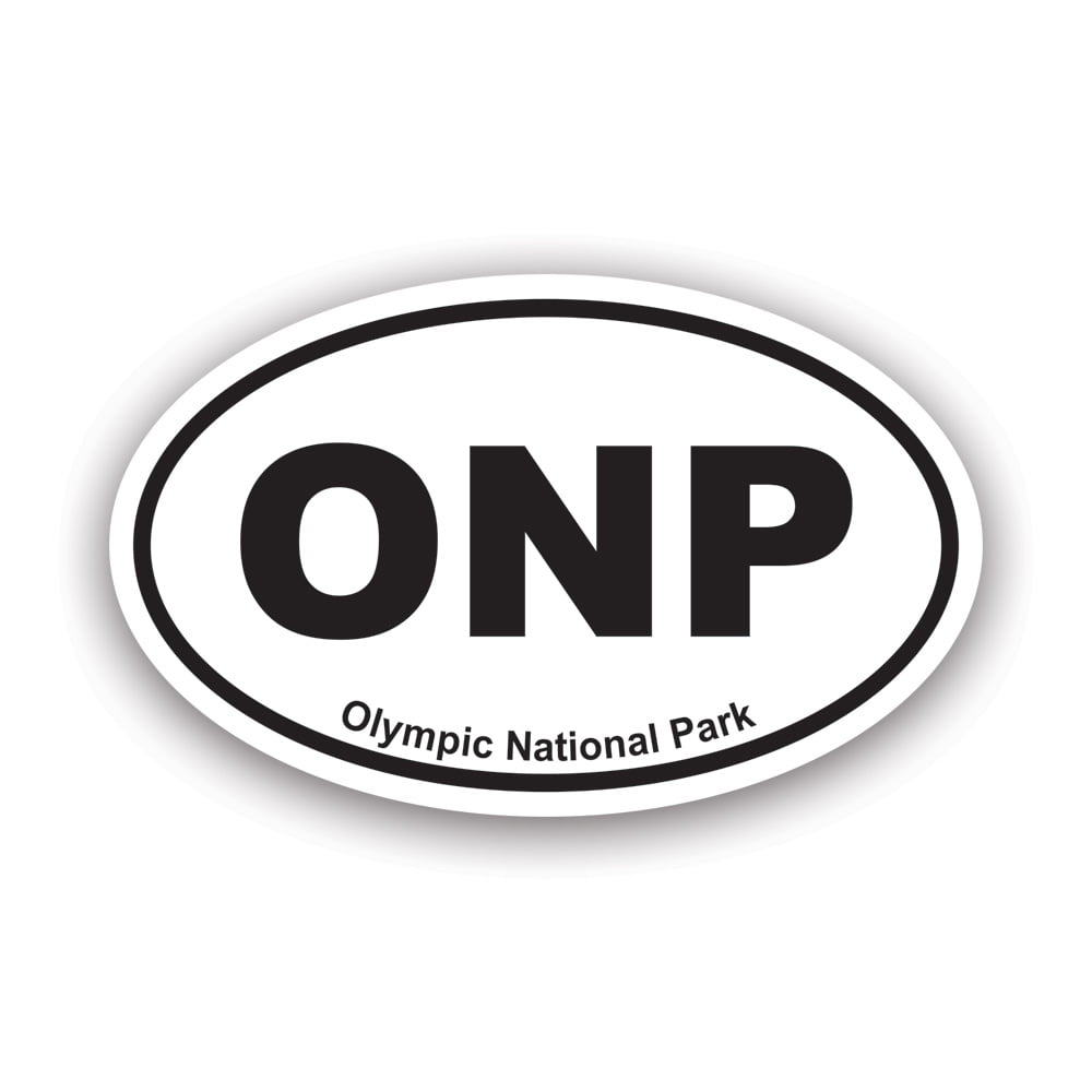 Olympic National Park Oval Sticker Decal - Self Adhesive Vinyl ...