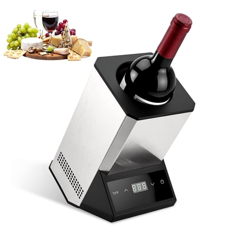Haier Quiet 12-Bottle Dual Zone Thermoelectric Black Wine Cellar with ...